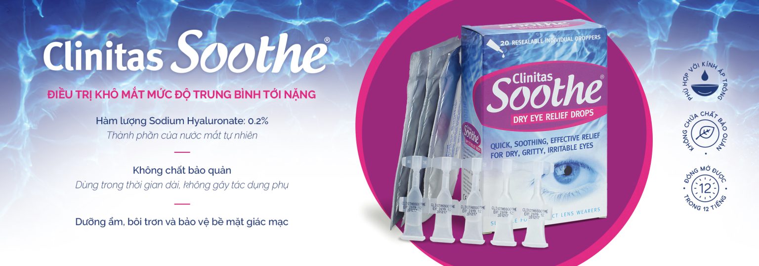 Clinitas Soothe - Khô mắt nặng cũng giảm đi nhanh chóng