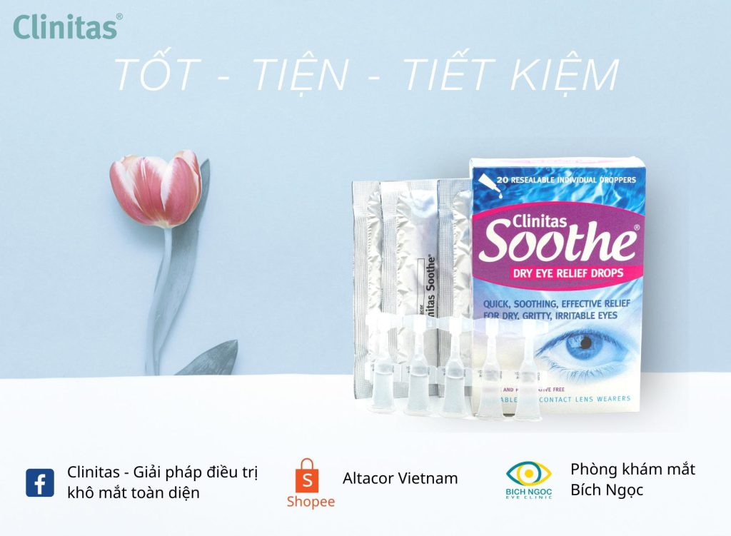 Công dụng của nước mắt nhân tạo Clinitas Soothe 0.4% là gì?