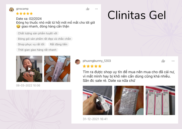 Nước mắt nhân tạo Clinitas Gel - Carbomer 980 0.2%